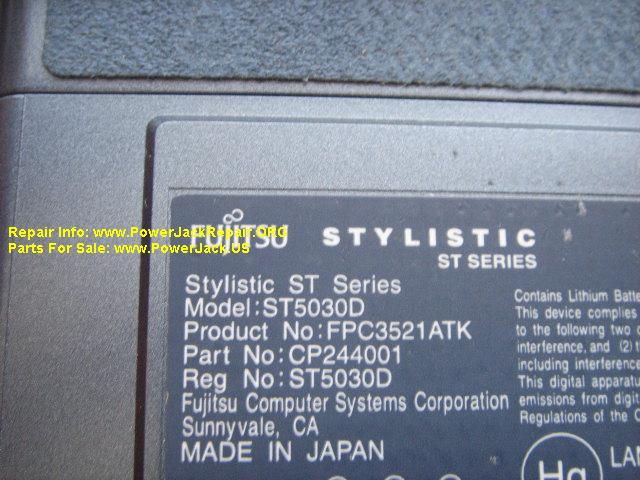Fujitsu Stylistic ST series ST5030D FPC3521atk DC Power Jack Repair